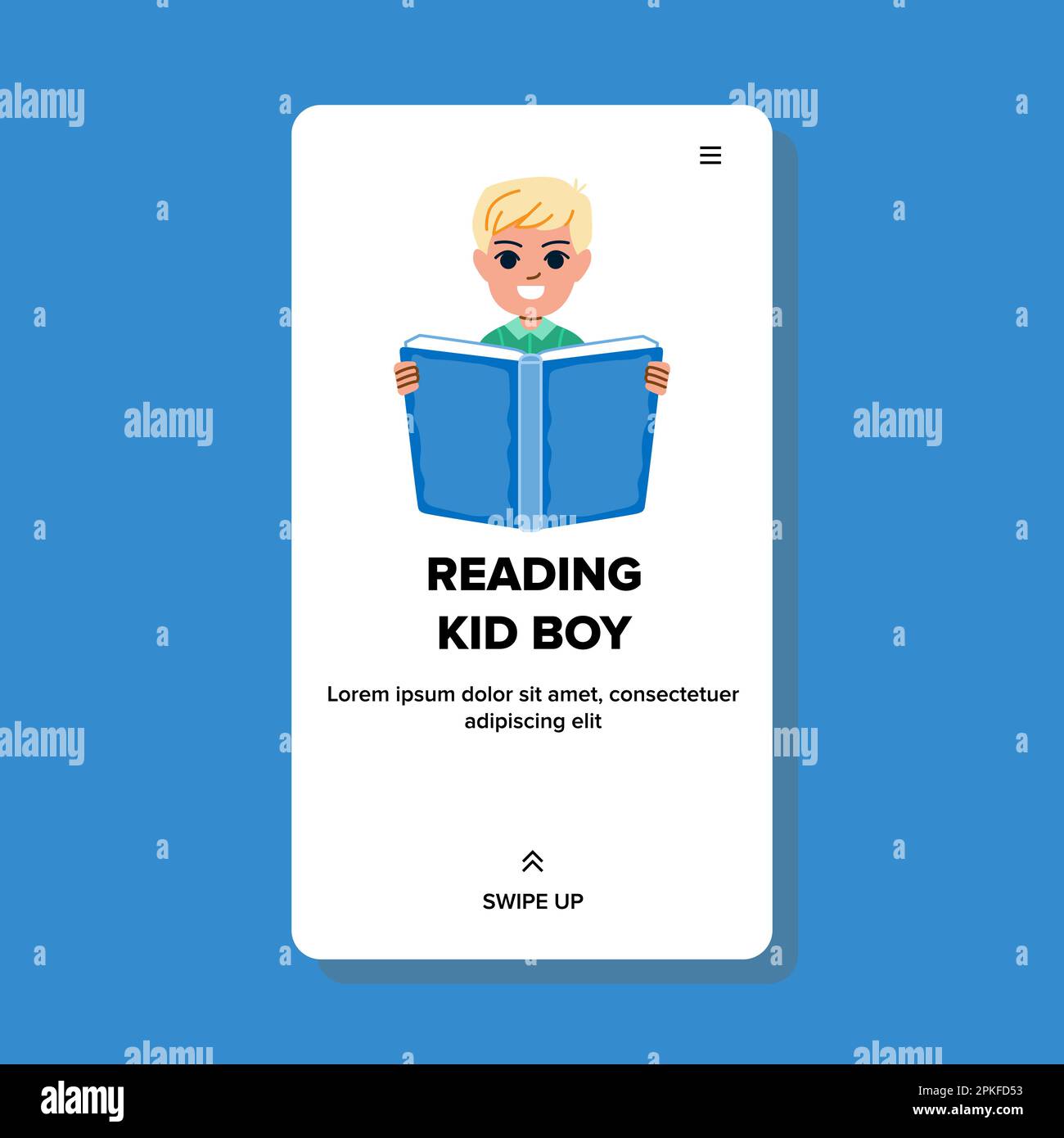 reading kid boy vector Stock Vector Image & Art - Alamy