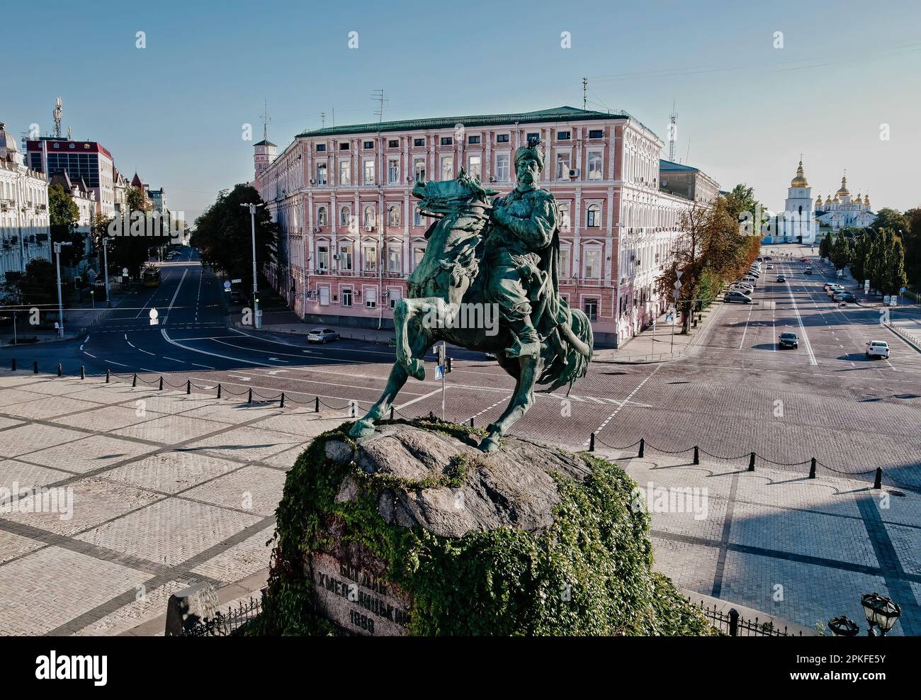 Kyiv, Ukraine - September 2022. Hetman Bohdan Khmelnytsky Monument ...