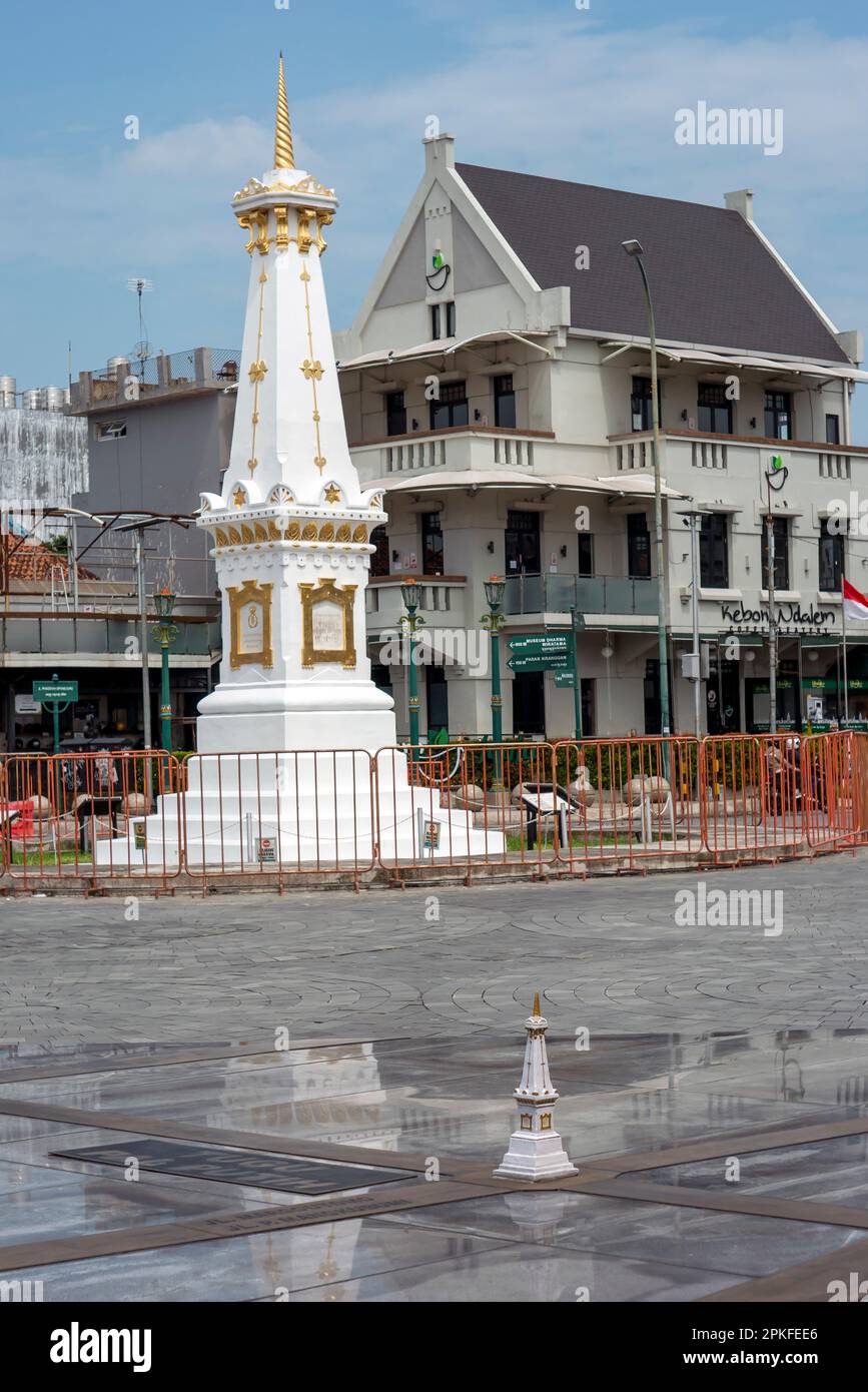 Yogyakarta, Indonesia - November 10, 2022: Tugu Jogja and its miniature ...