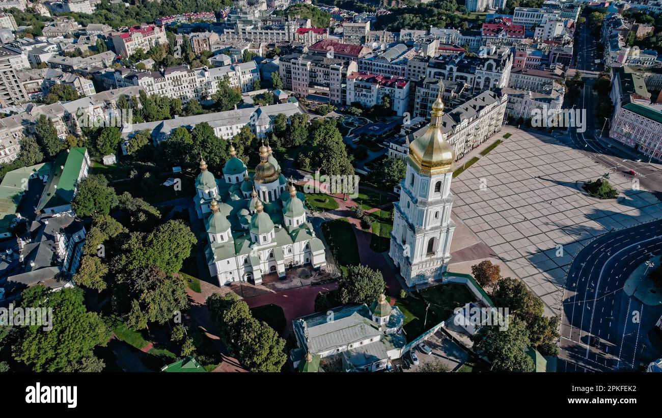 Kyiv, Ukraine - September 2022. Saint Sophia Cathedral. Monument of ...