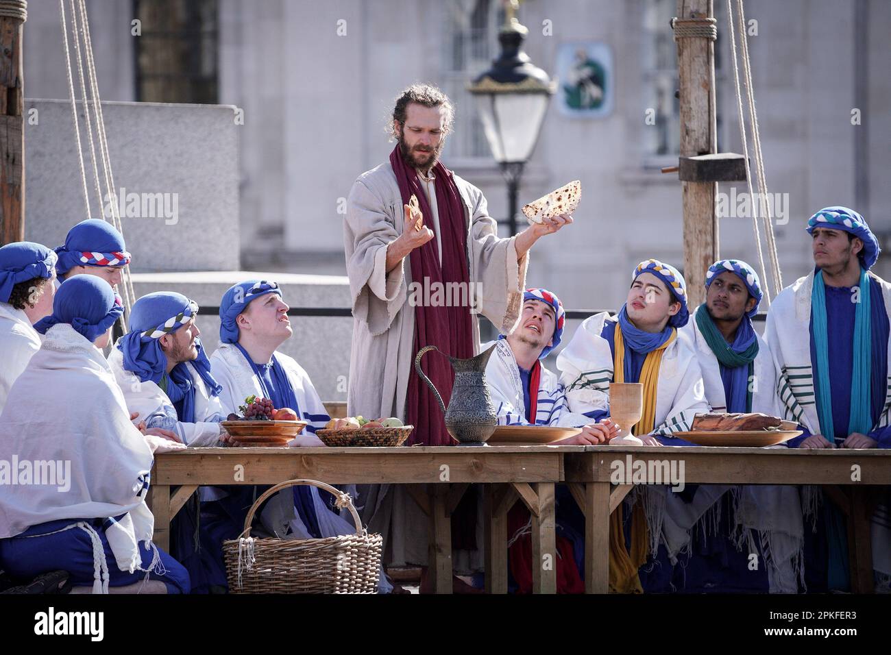 London, UK. 7th April, 2023. Peter Bergin debuts as Jesus for the ...