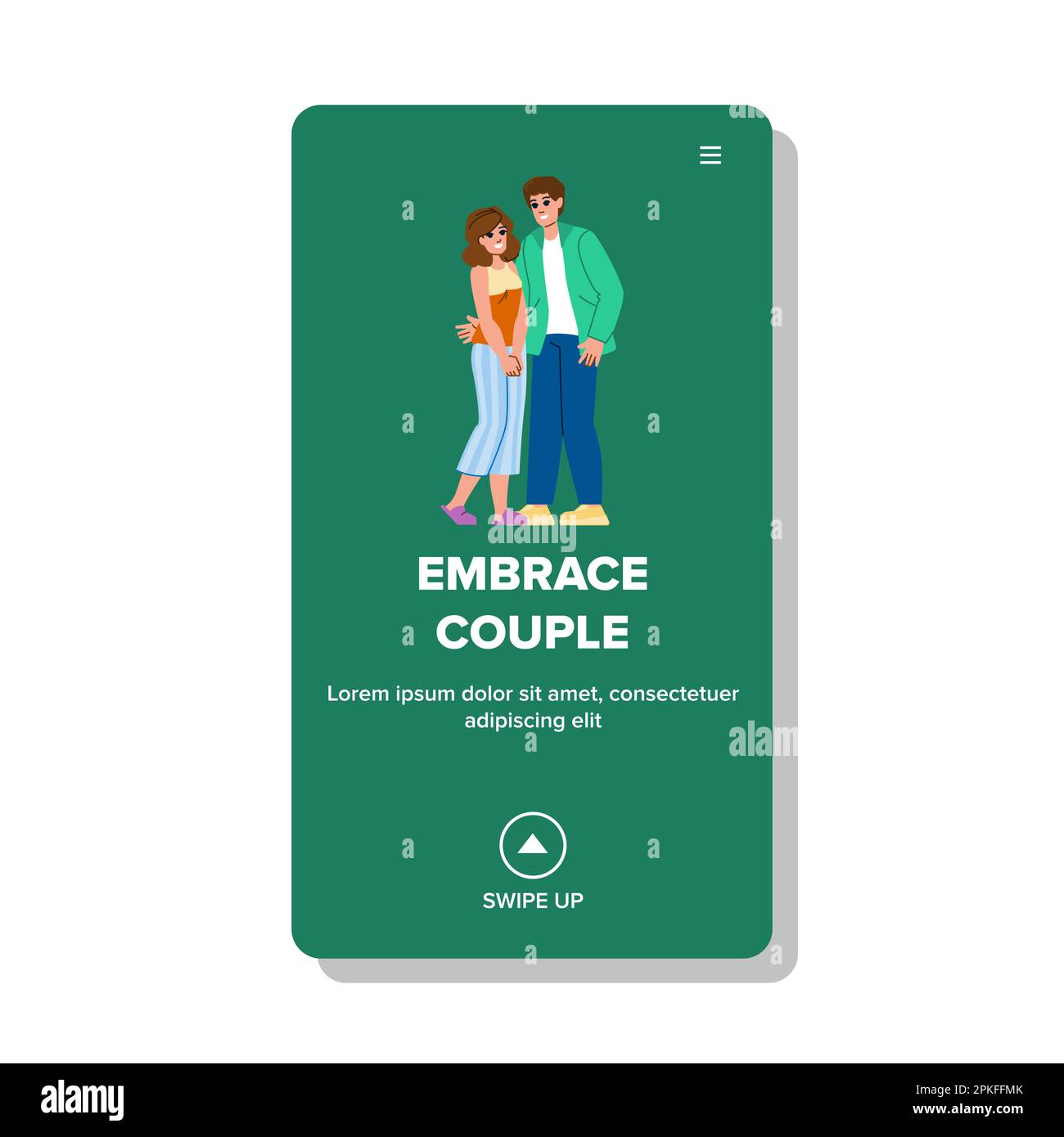 embrace couple vector Stock Vector Image & Art - Alamy