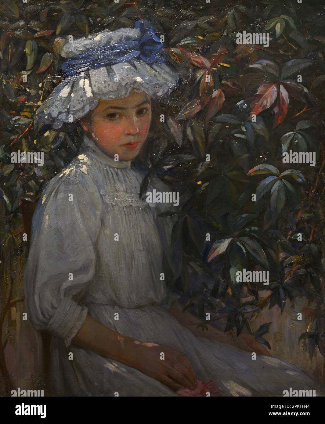 Stefan Ivanov (1875-1951). Bulgarian painter. In the Shadow, 1909. Sofia City Art Gallery. Sofia ...