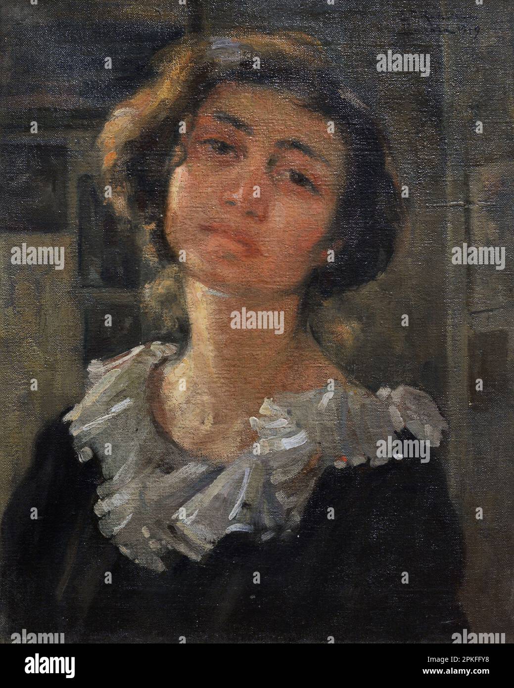 Elisaveta Konsulova-Vazova (1881-1965). Bulgarian painter. Self ...