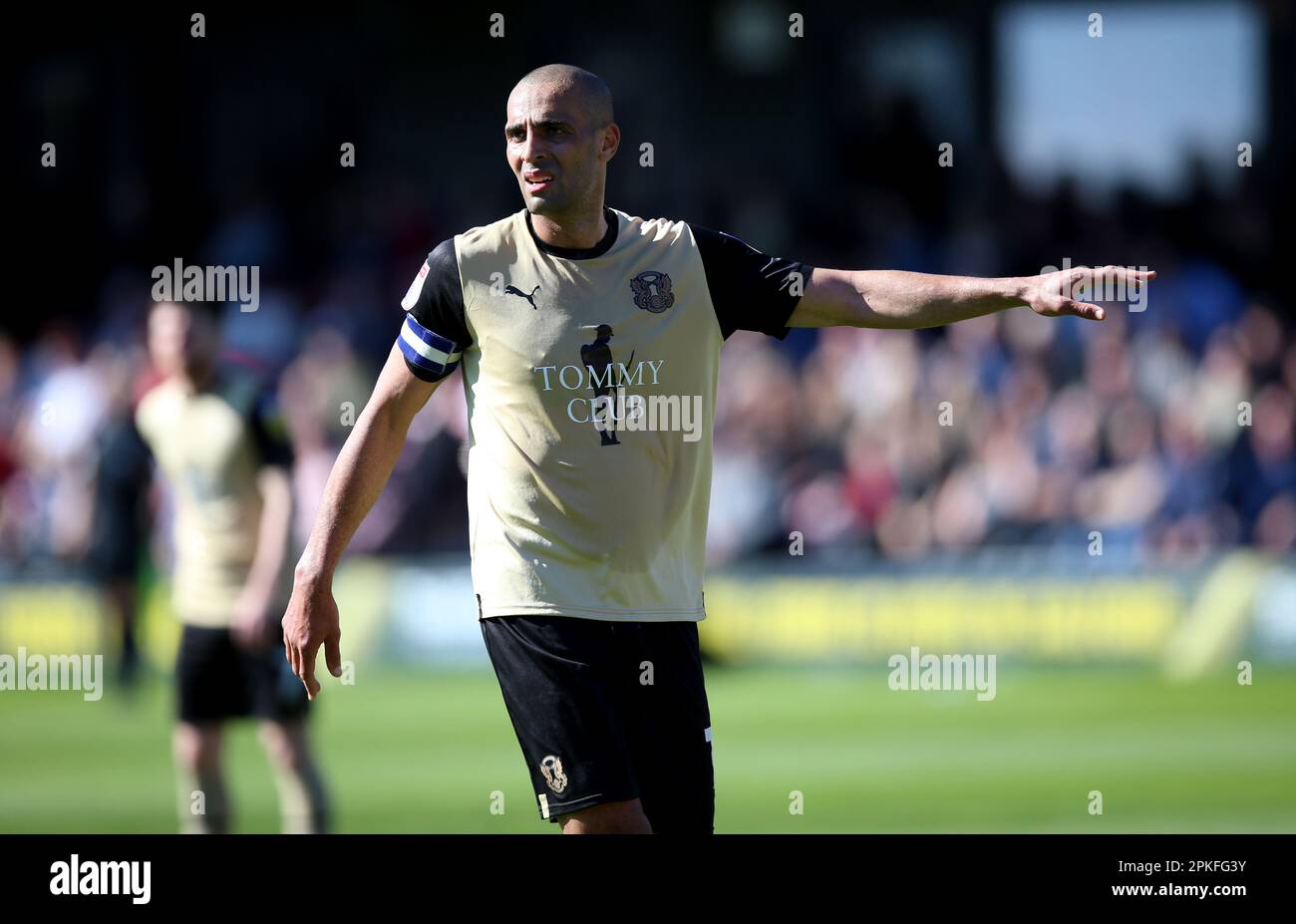 Leyton Orient’s Ed Turns gestures during the Sky Bet League One match ...