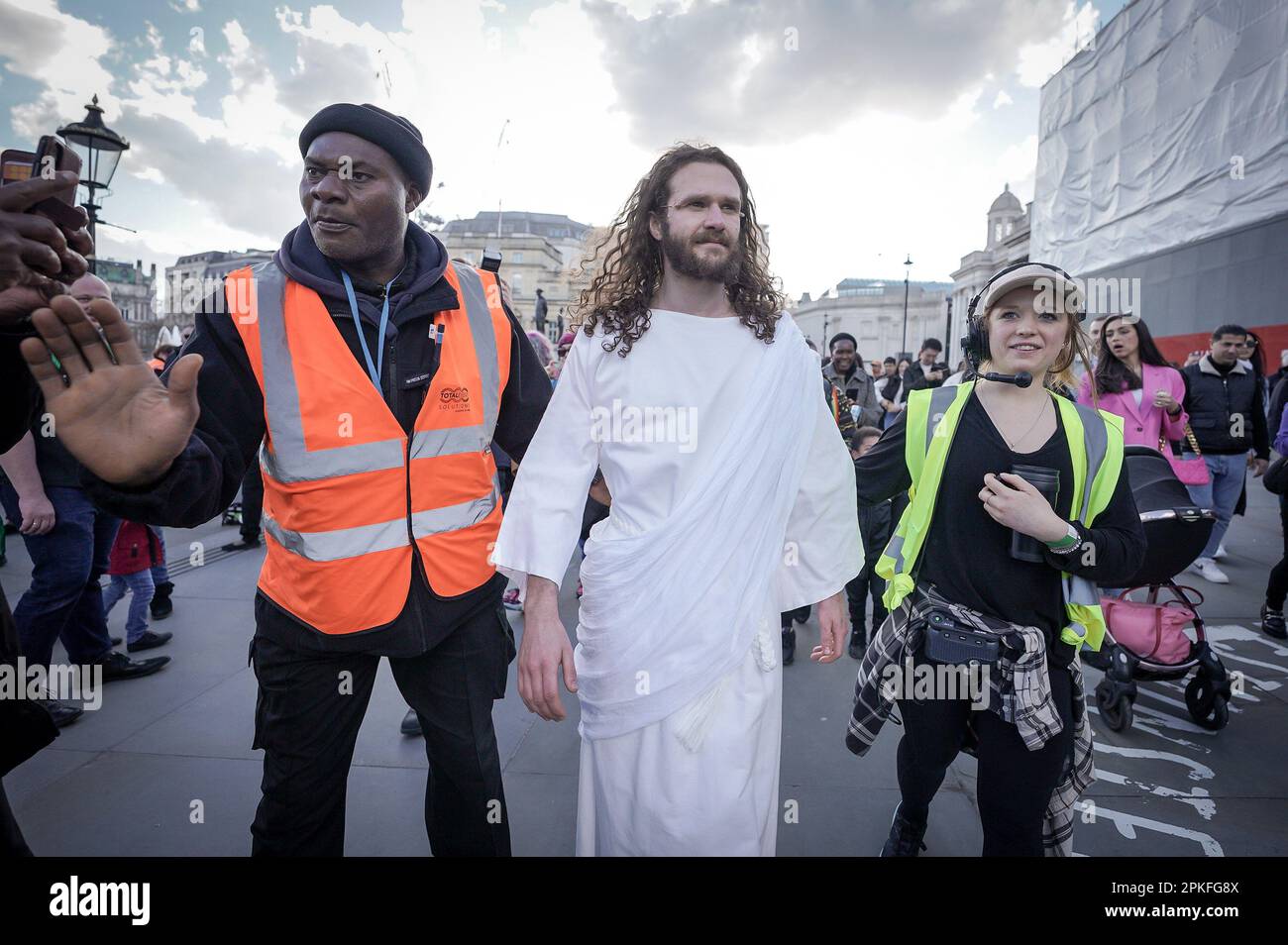 London, UK. 7th April, 2023. Peter Bergin debuts as Jesus for the ...