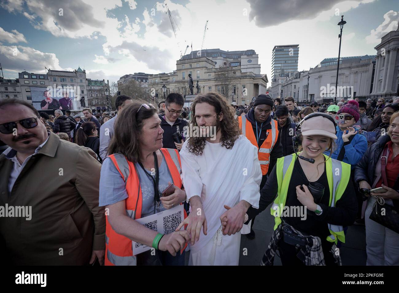 London, UK. 7th April, 2023. Peter Bergin debuts as Jesus for the ...