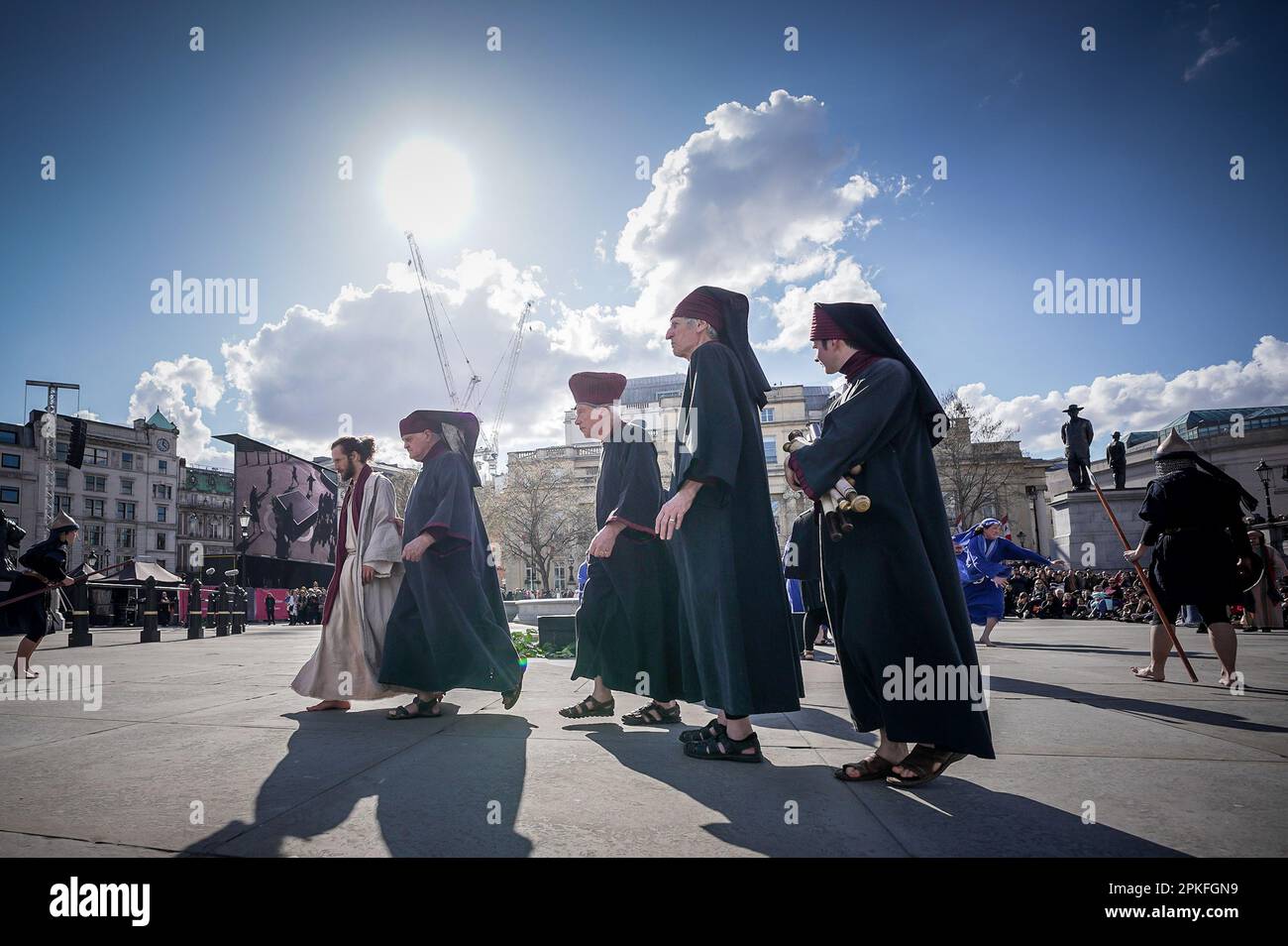 London, UK. 7th April, 2023. Peter Bergin debuts as Jesus for the ...