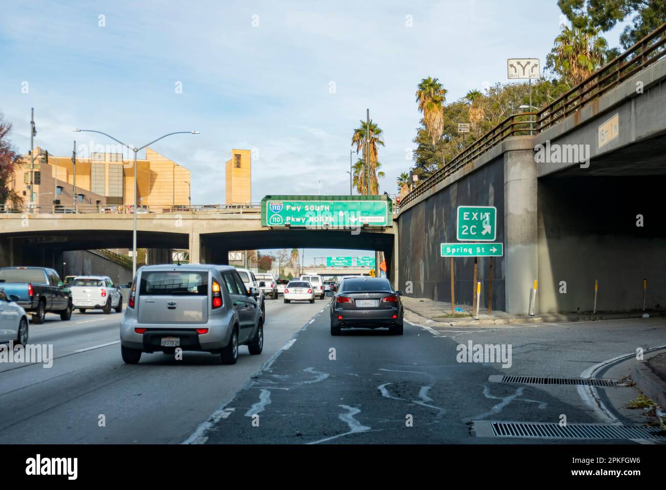 Highway traffic jam los angeles hi-res stock photography and images - Alamy