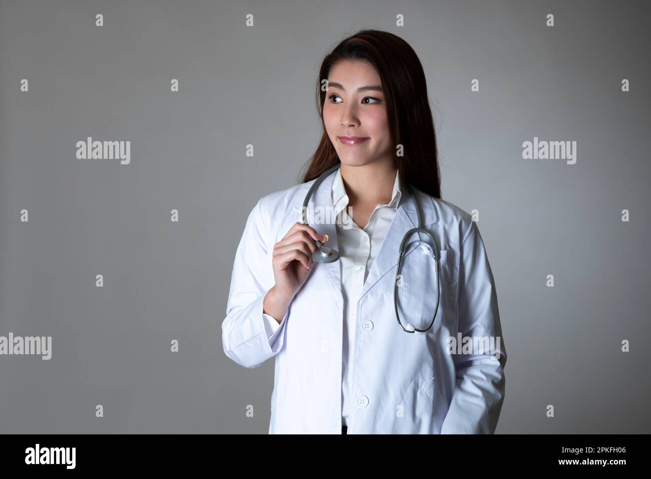 Portrait Of Female Doctor Stock Photo - Alamy