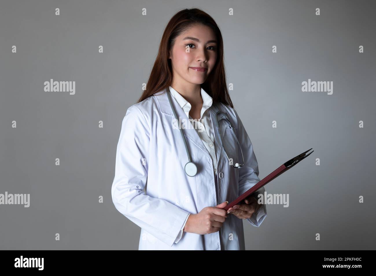 Portrait Of Female Doctor Stock Photo - Alamy
