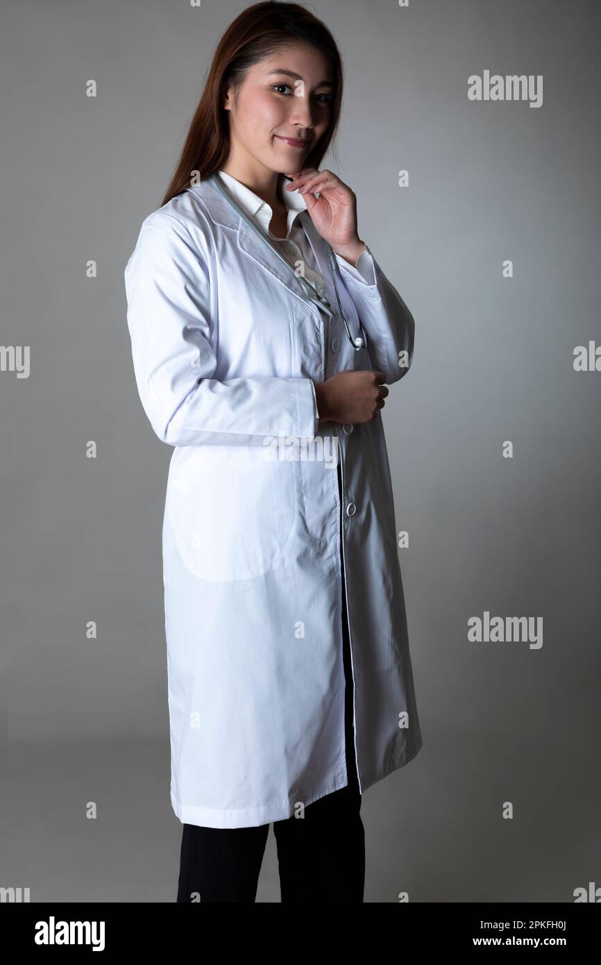 Portrait Of Female Doctor Stock Photo - Alamy