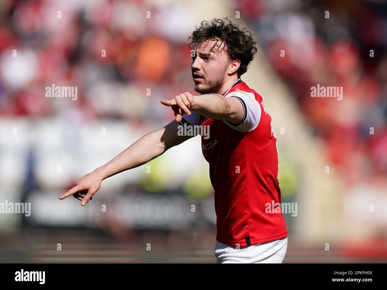 Rotherham United's Ollie Rathbone during the Sky Bet Championship match ...