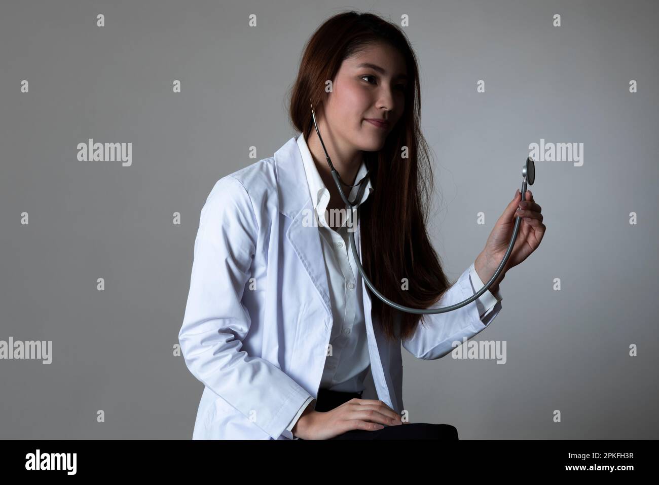 Portrait Of Female Doctor Stock Photo - Alamy