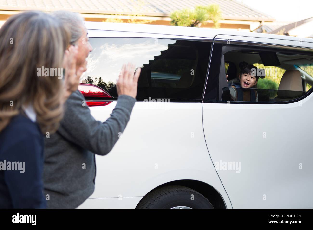 A grandson returning home with his wife who spends time at their ...