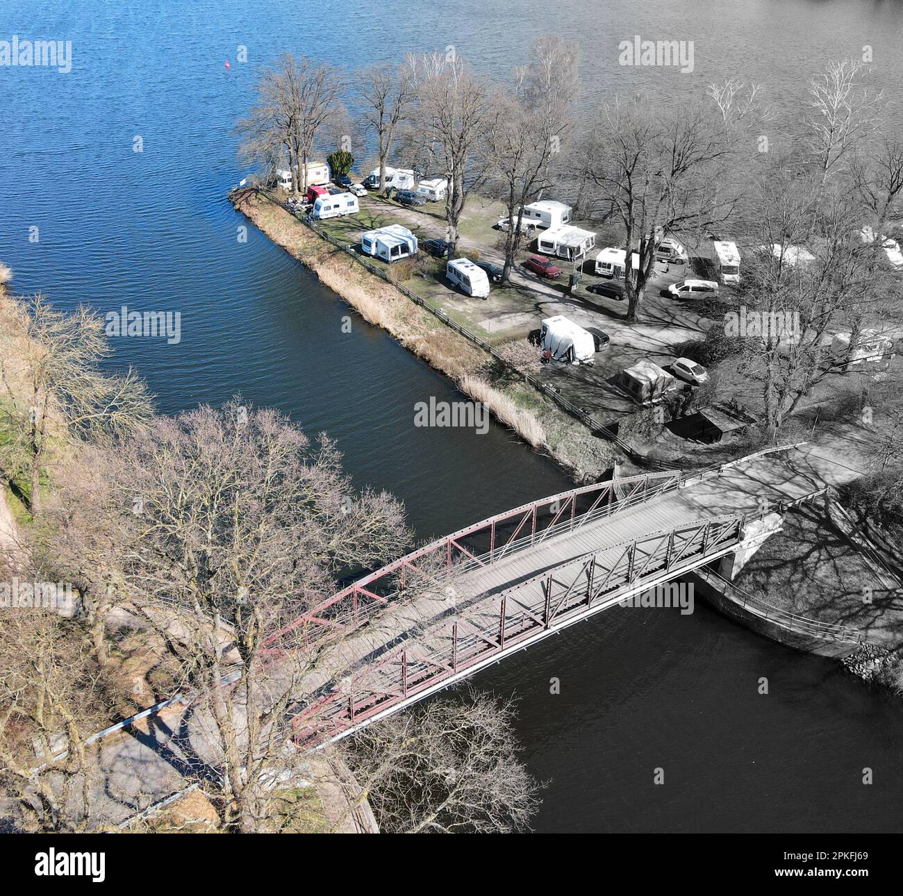 Lanzer See am Elbe-Lübeck-Kanal bei Lauenburg Stock Photo - Alamy