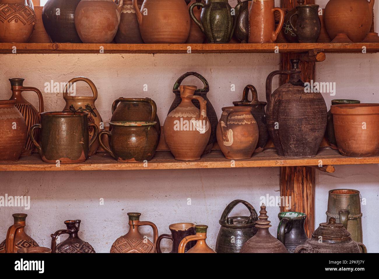 earthenware vessels in the warehouse Stock Photo - Alamy