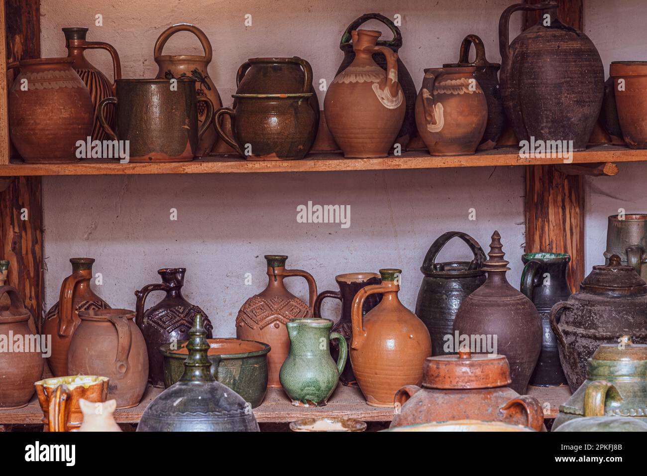 earthenware vessels in the warehouse Stock Photo - Alamy