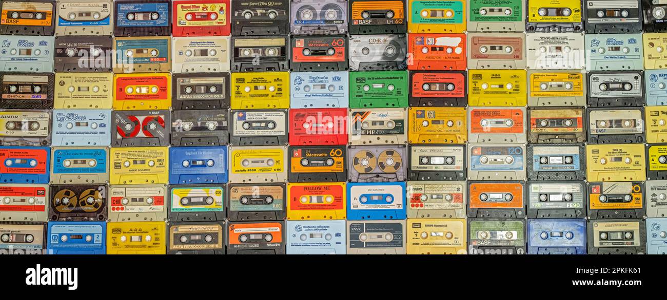 Sibiu, Romania - April 06, 2023. Top view of a collection of old ...