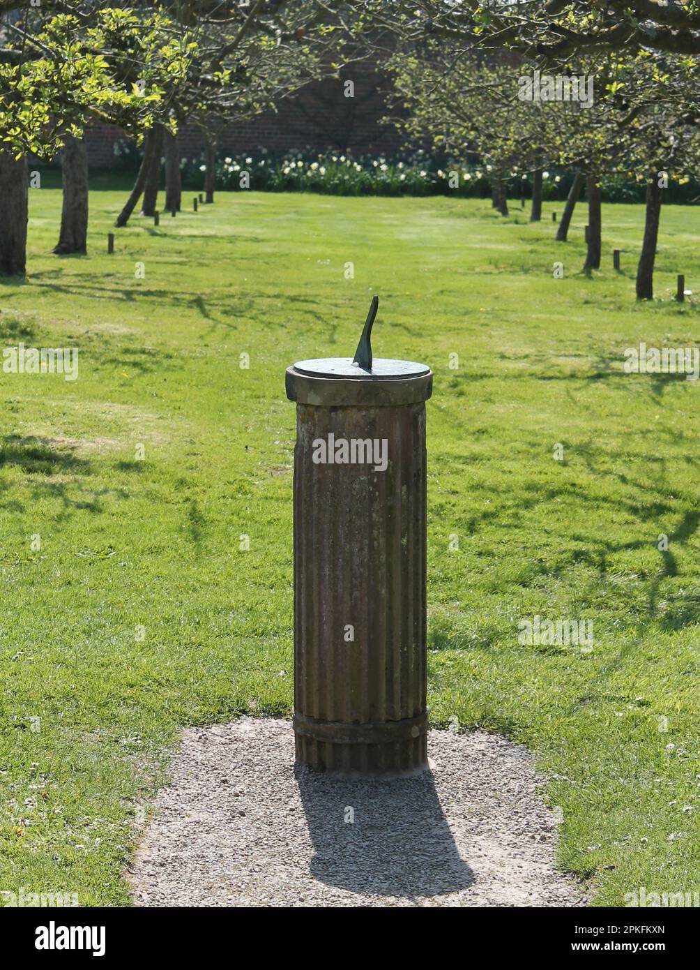 A Classic Vintage Sundial in an Apple Tree Orchard Stock Photo - Alamy