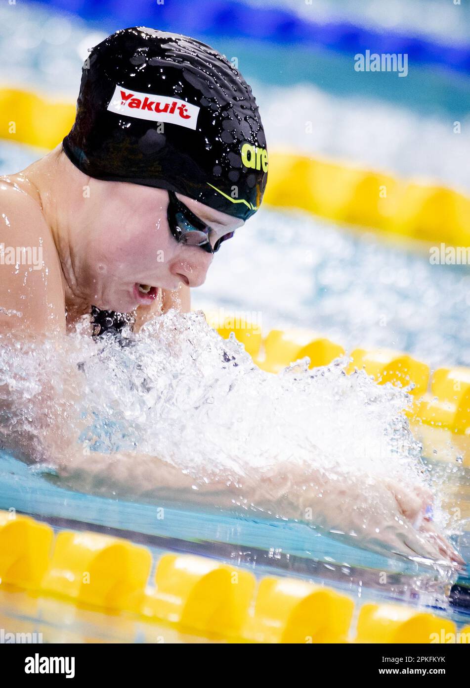 Eindhoven, Netherlands. 07th Apr, 2023. EINDHOVEN - Tes Schouten in ...