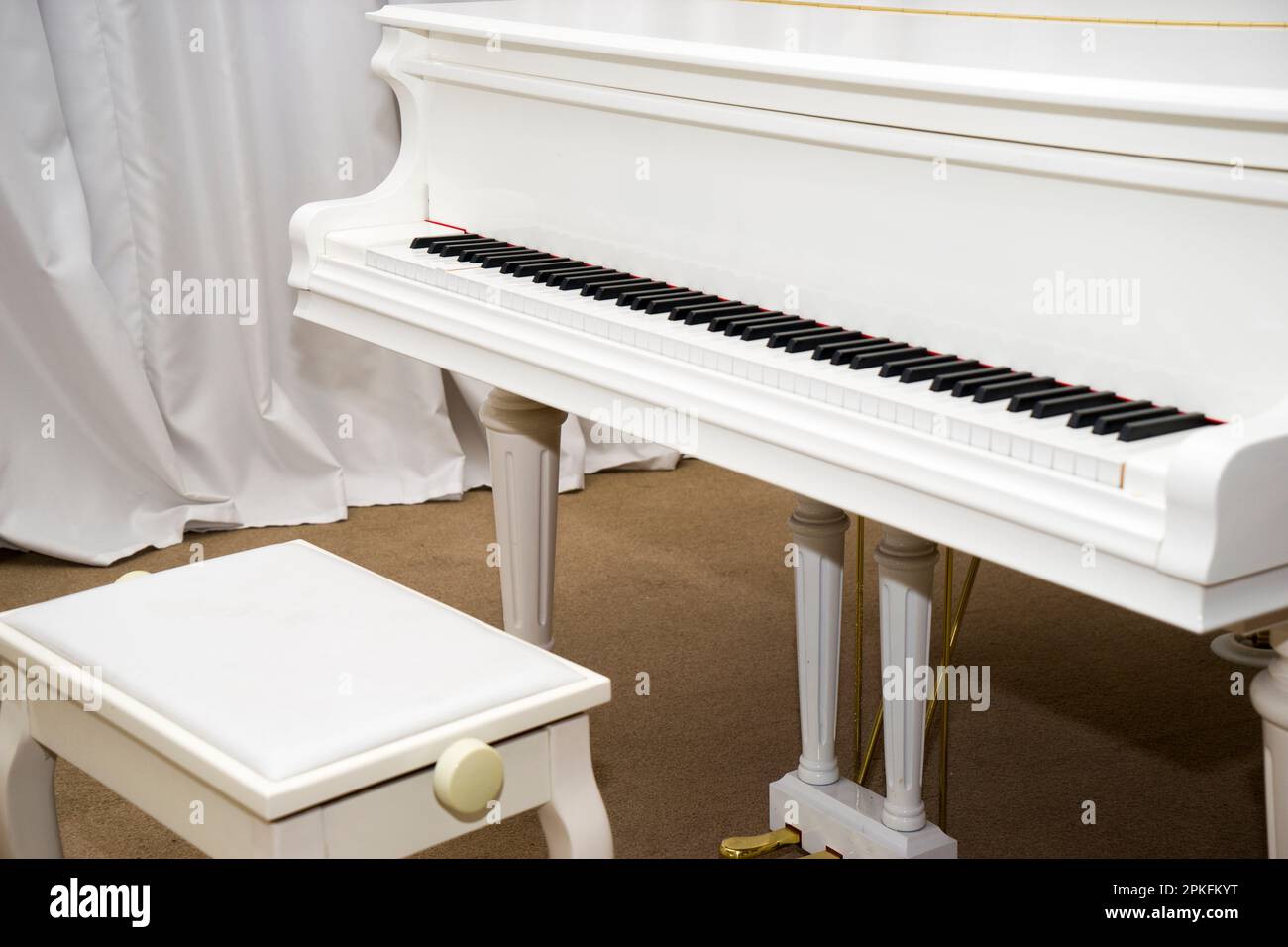 Beautiful White Piano