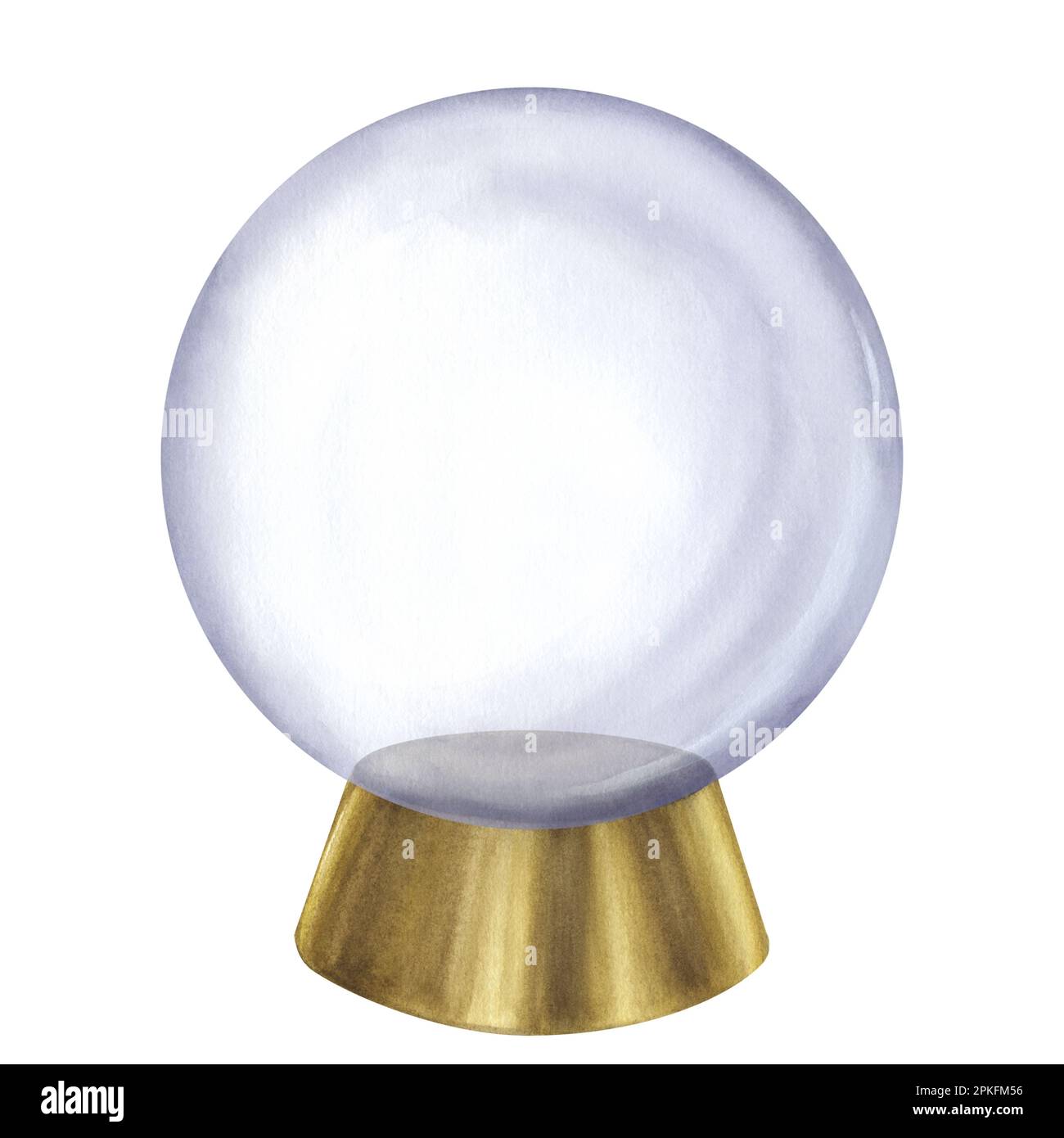 Magic glass crystal sphere. Predictions. Transparent ball, bubble. Hand ...