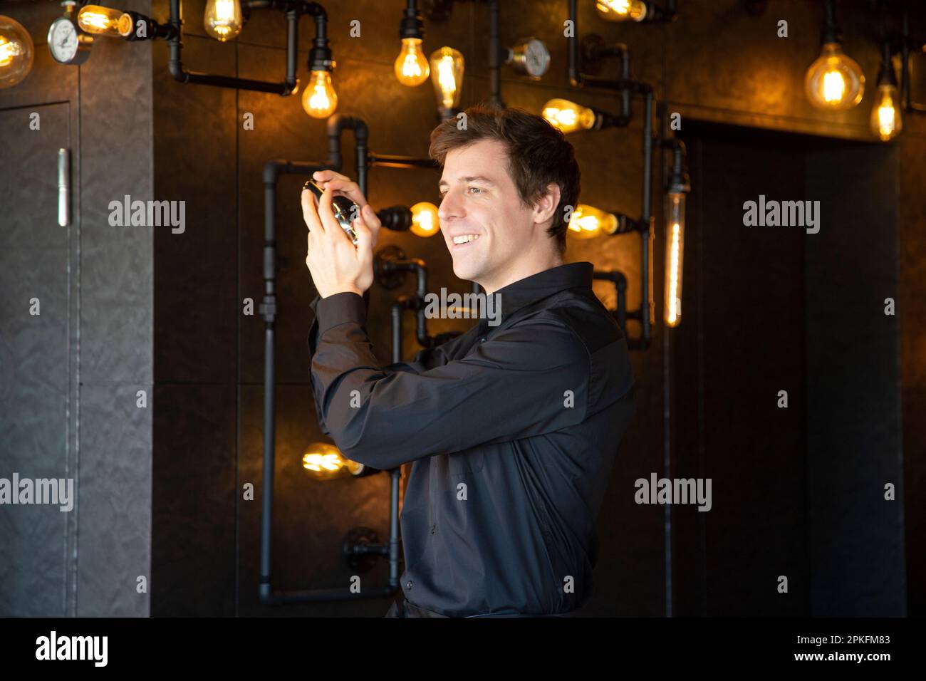 Bartender shirt hi-res stock photography and images - Alamy
