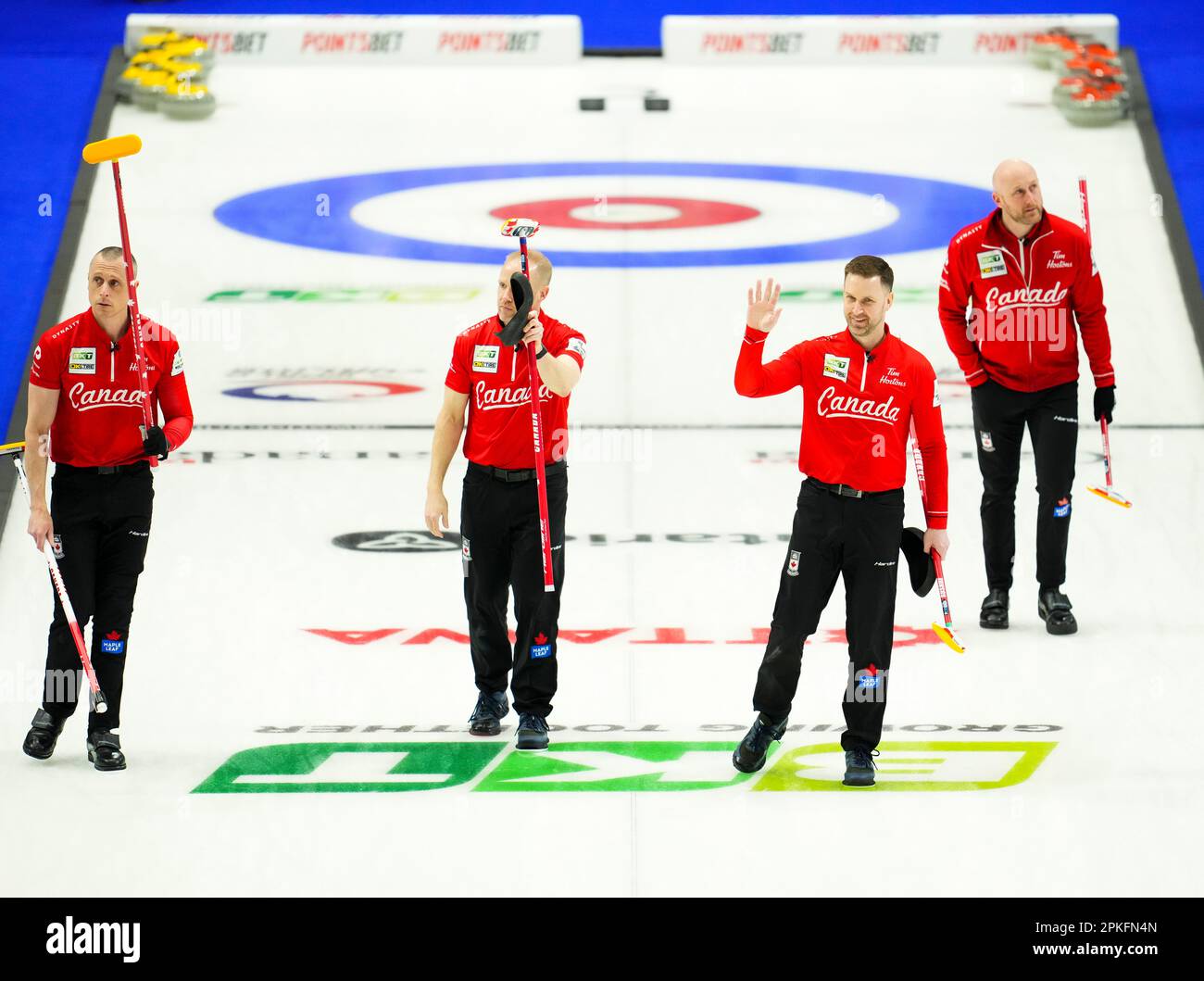 Ottawa, Can. 07th Apr, 2023. Canadian second EJ Harnden, left to right ...
