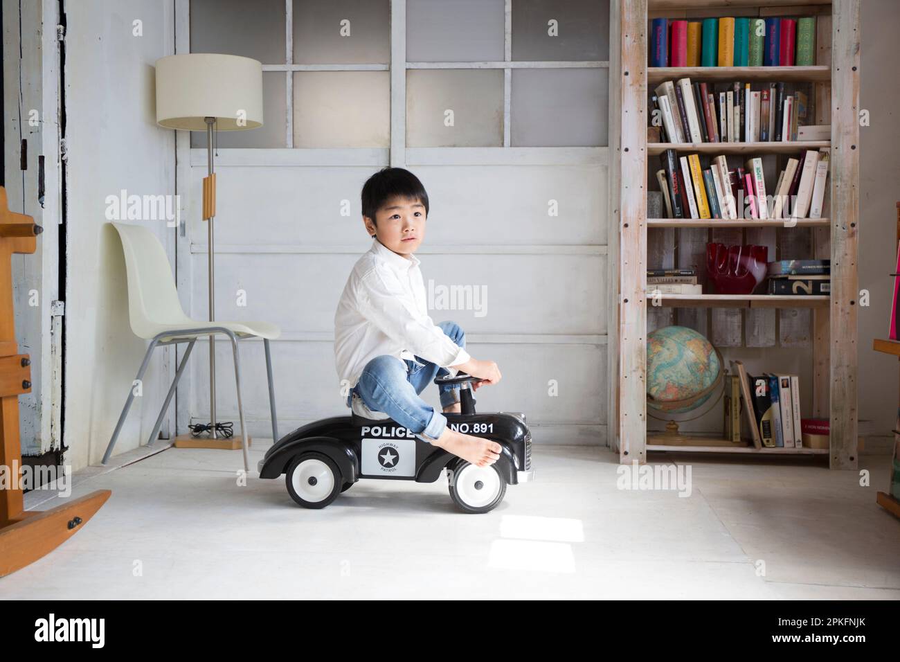 boy playing with toy car Stock Photo - Alamy