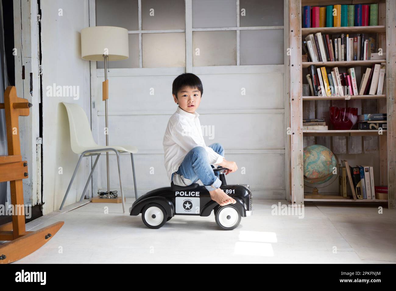 boy playing with toy car Stock Photo - Alamy