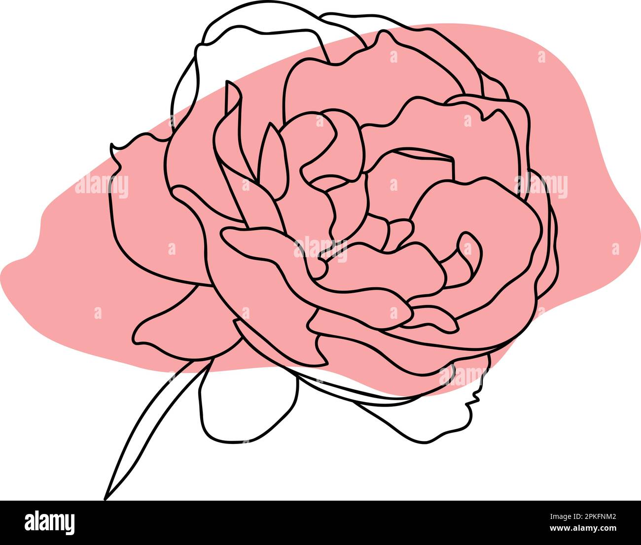 Simple single line art illustration Stock Vector Images - Alamy