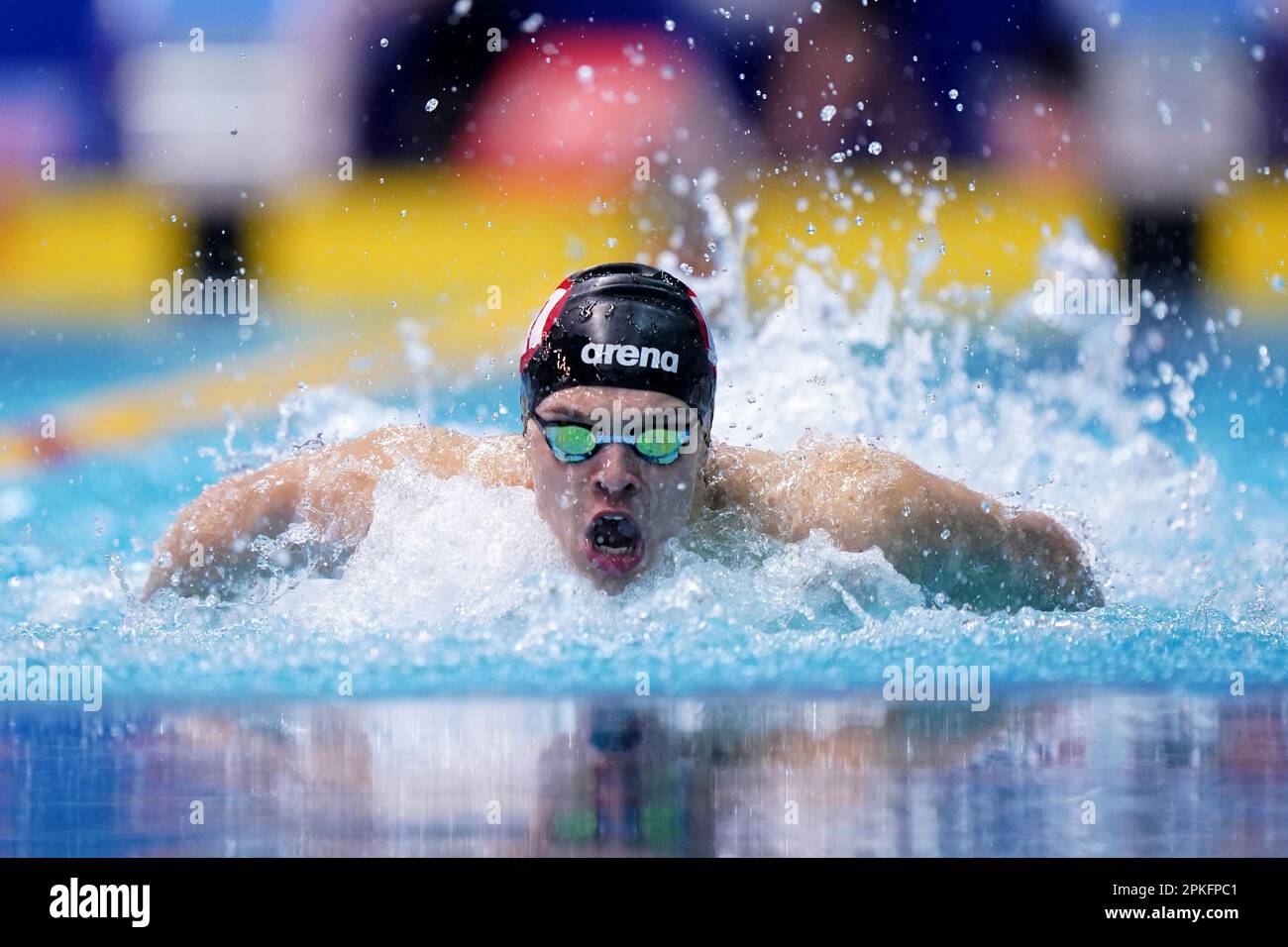 City of Manchester Aquatics’ Reuben Rowbotham-Keating in action as he ...