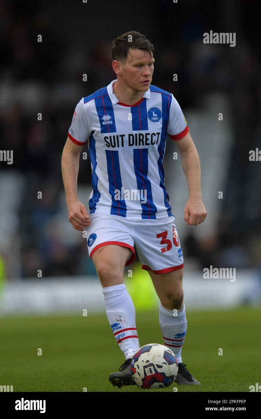 Cleethorpes, UK. 06th Apr, 2023. Hartlepool United's Connor Jennings ...