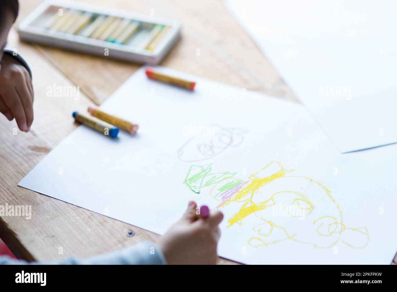 Child's hand drawing Stock Photo - Alamy