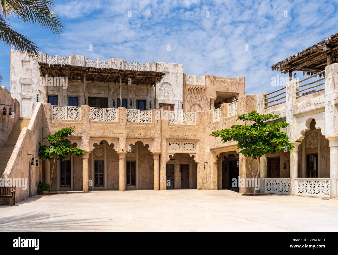 Wide courtyard in front of a traditional house along the Creek in the ...