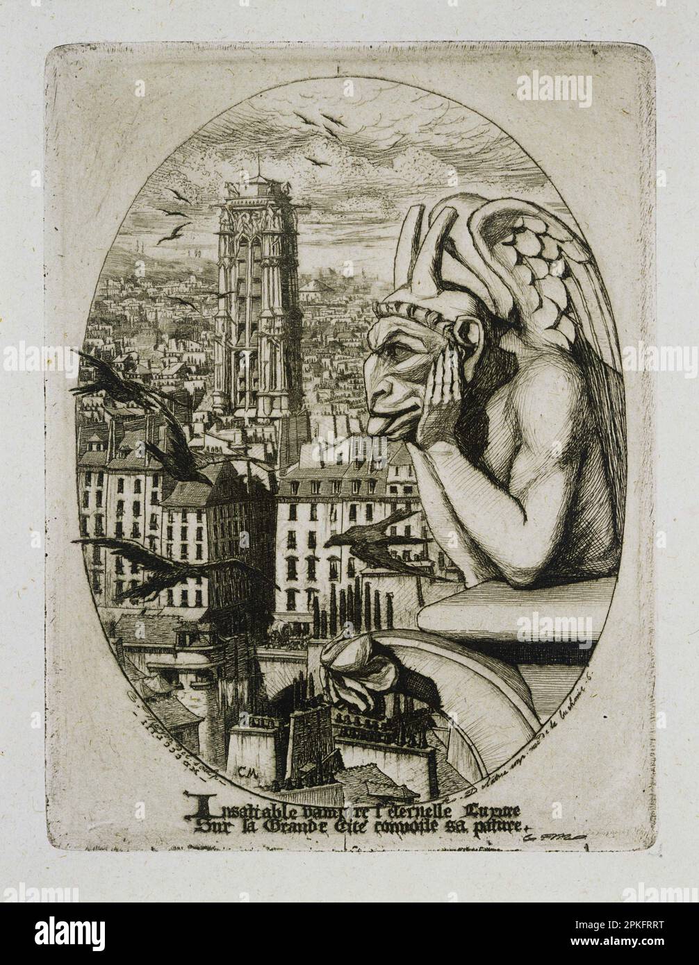 Le Stryge 1853 by Charles Meryon Stock Photo - Alamy