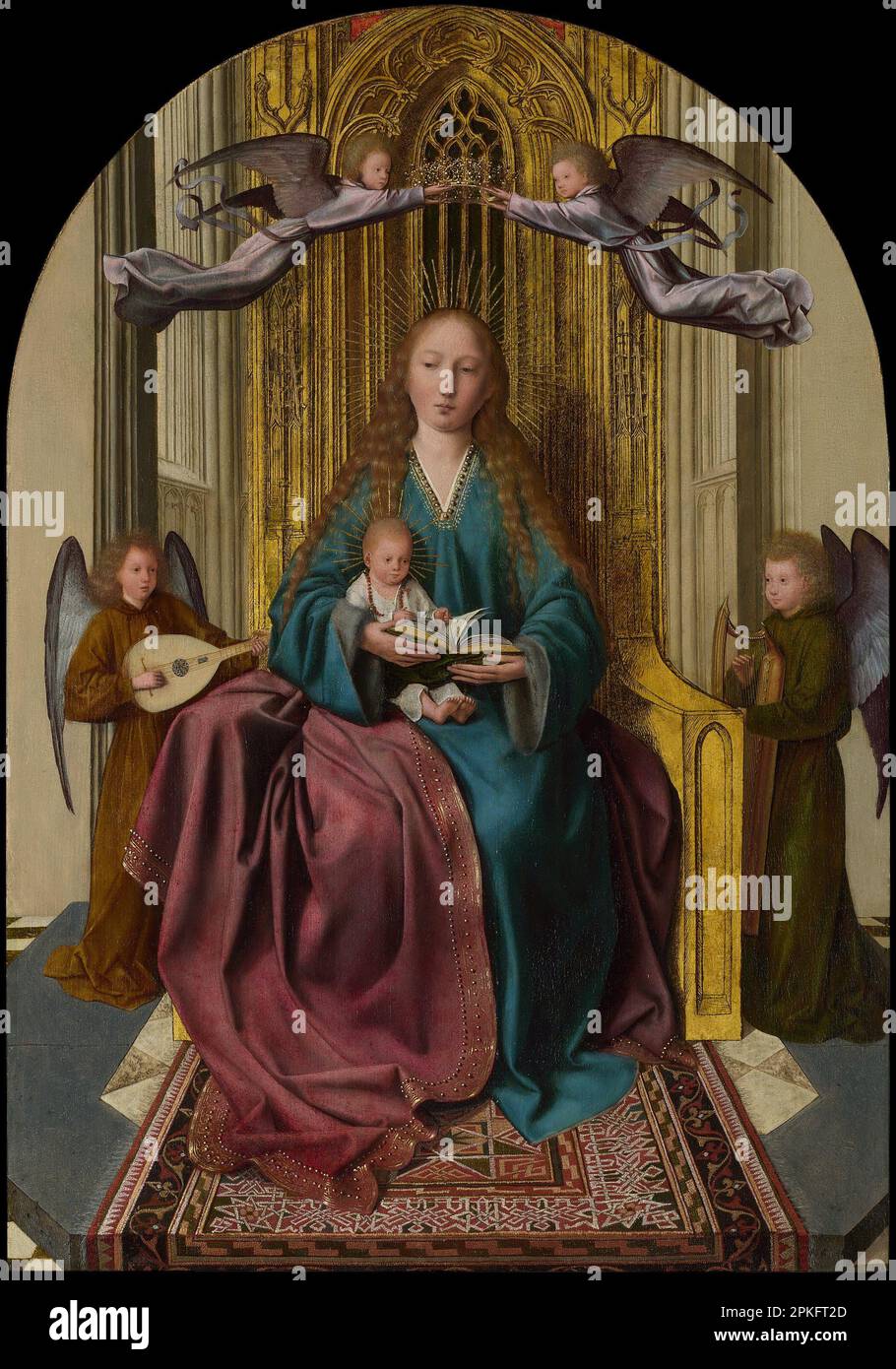 The Virgin and Child Enthroned, with Four Angels between 1493 and 1497 ...