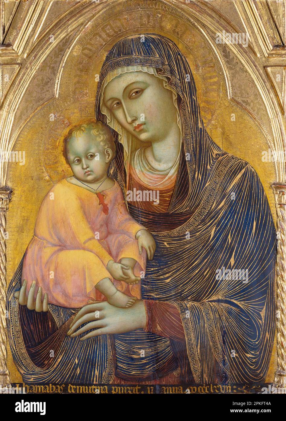 Madonna and Child 1367 by Barnaba da Modena Stock Photo - Alamy