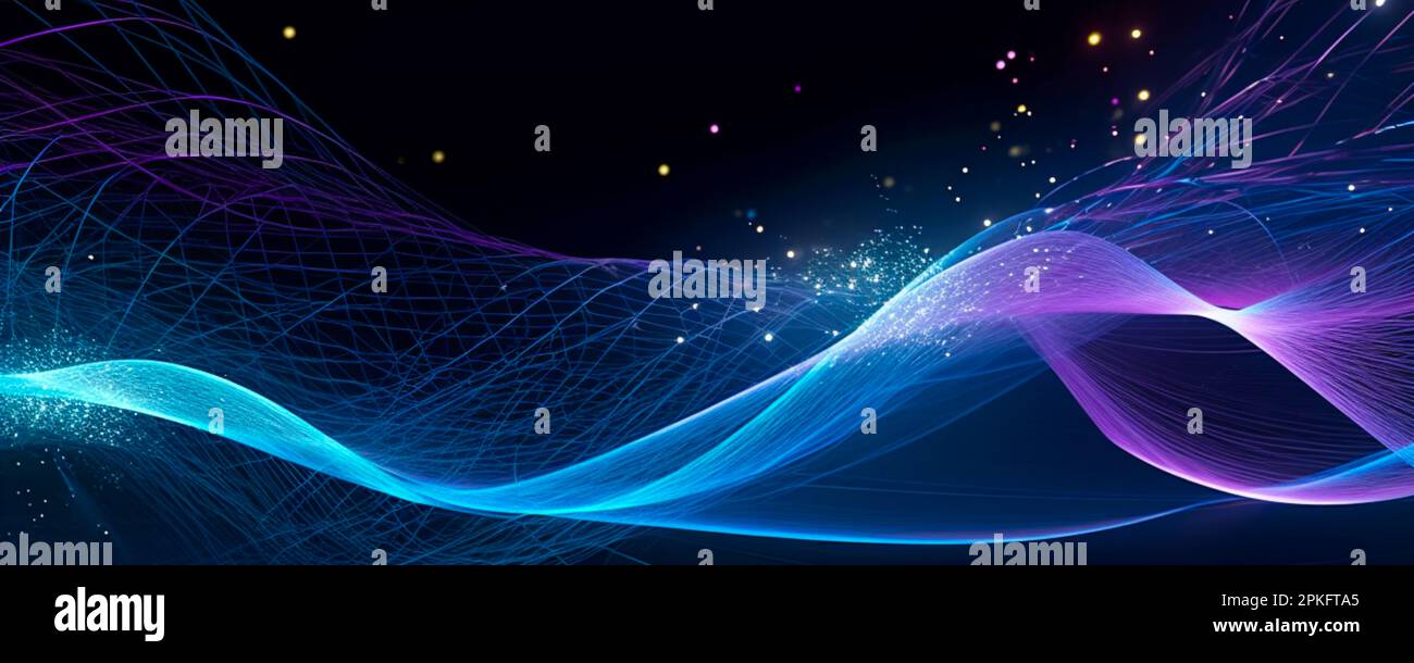 Abstract technology dark background Hi-tech communication concept ...