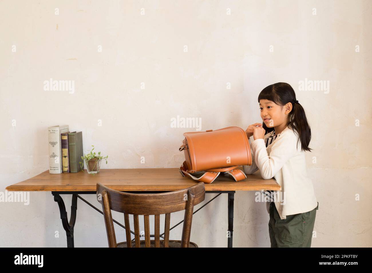 Backpack desk hi-res stock photography and images - Alamy