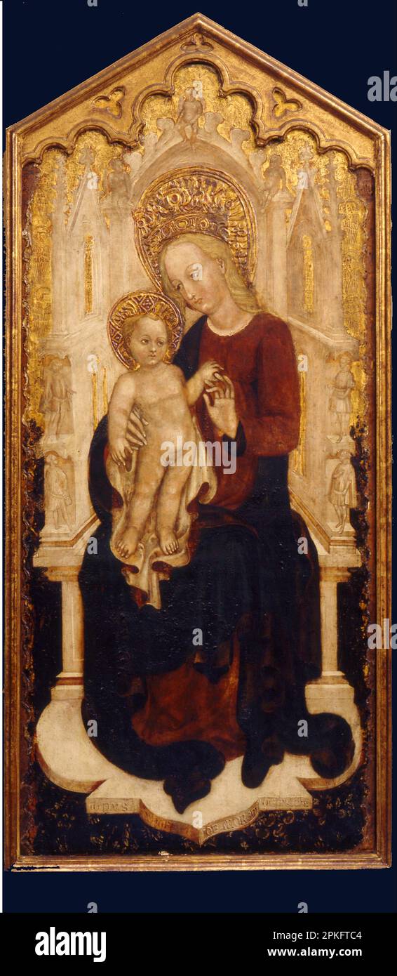 The Virgin and Child Enthroned (1451 - 1485) by Cristoforo Moretti ...