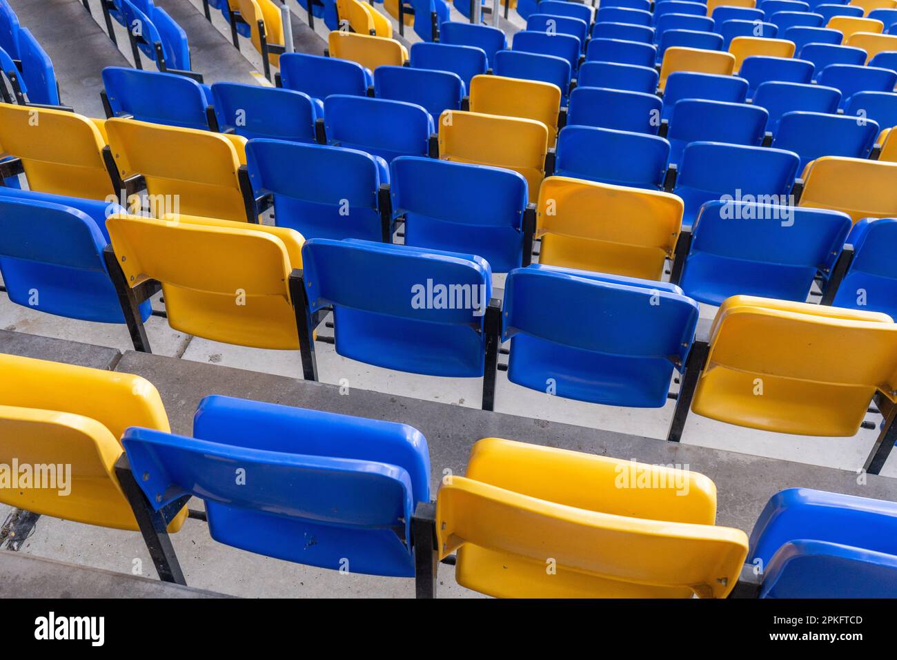 Empty stadium seats Stock Photo - Alamy