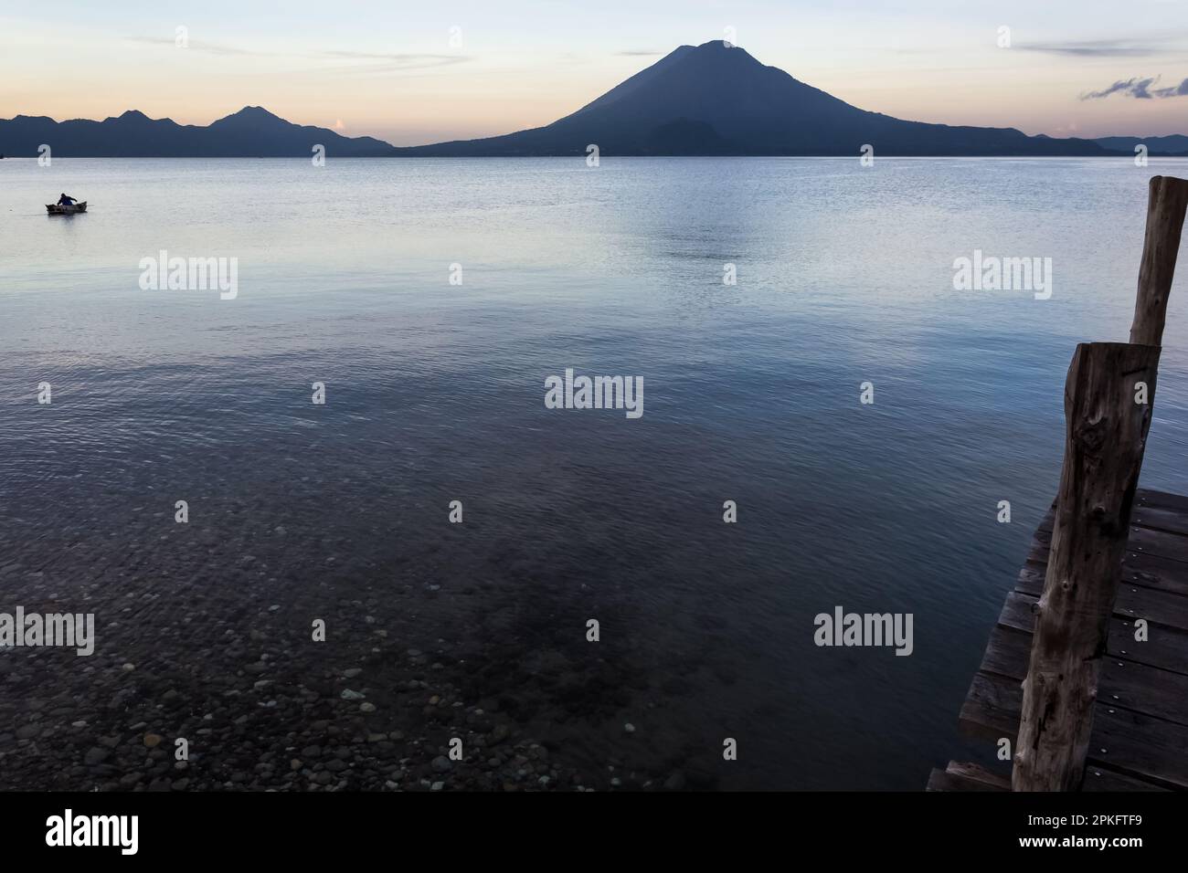Breathtaking Landscape of Lake Atitlán in the Guatemalan Highlands ...