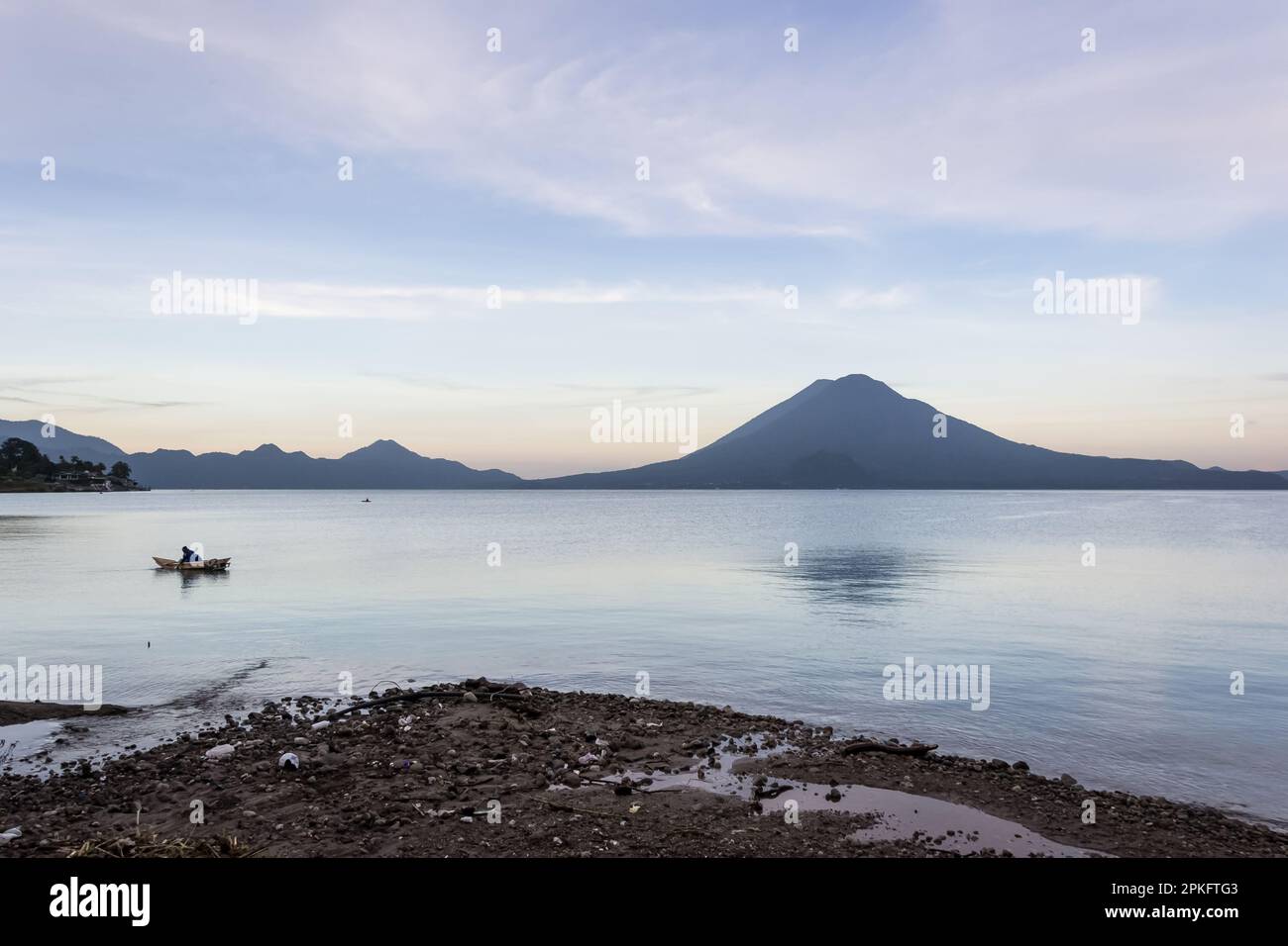 Breathtaking Landscape of Lake Atitlán in the Guatemalan Highlands ...