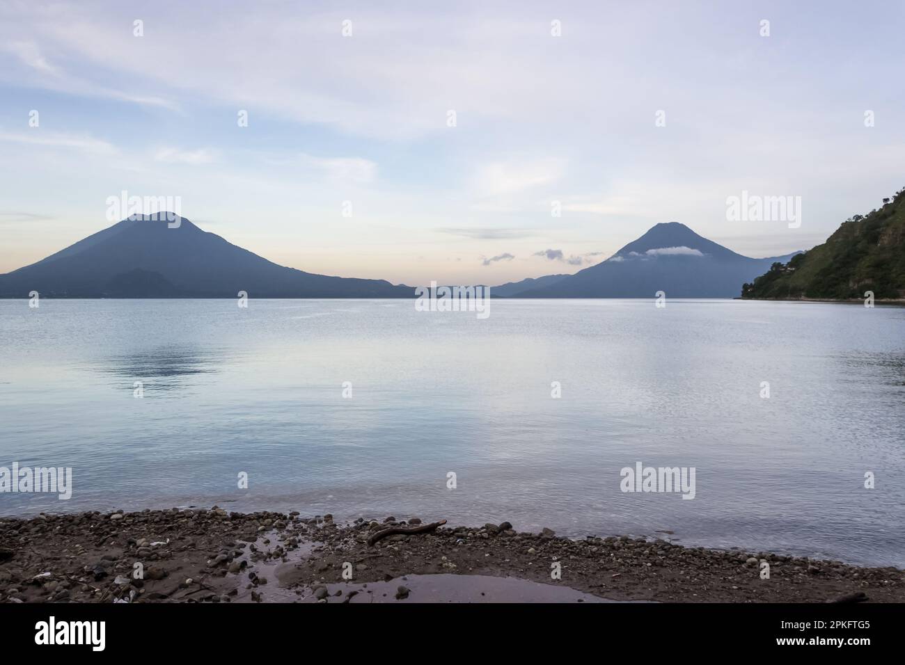 Breathtaking Landscape of Lake Atitlán in the Guatemalan Highlands ...