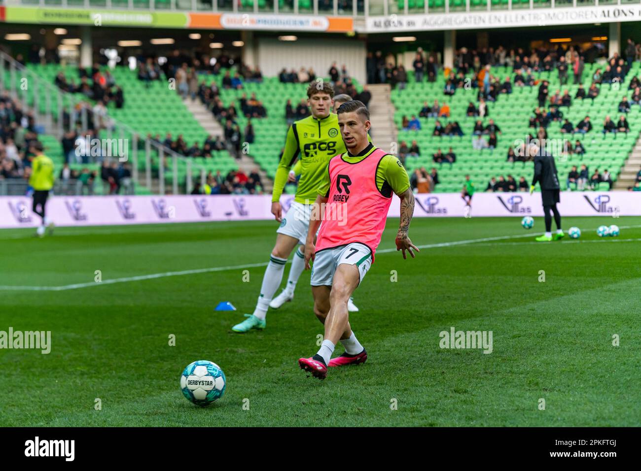Groningen, Netherlands. 07th Apr, 2023. GRONINGEN, Stadium Euroborg, 07 ...