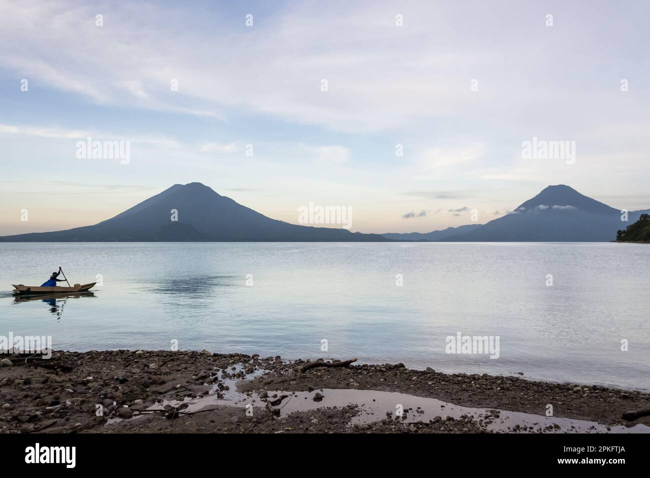 Breathtaking Landscape of Lake Atitlán in the Guatemalan Highlands ...