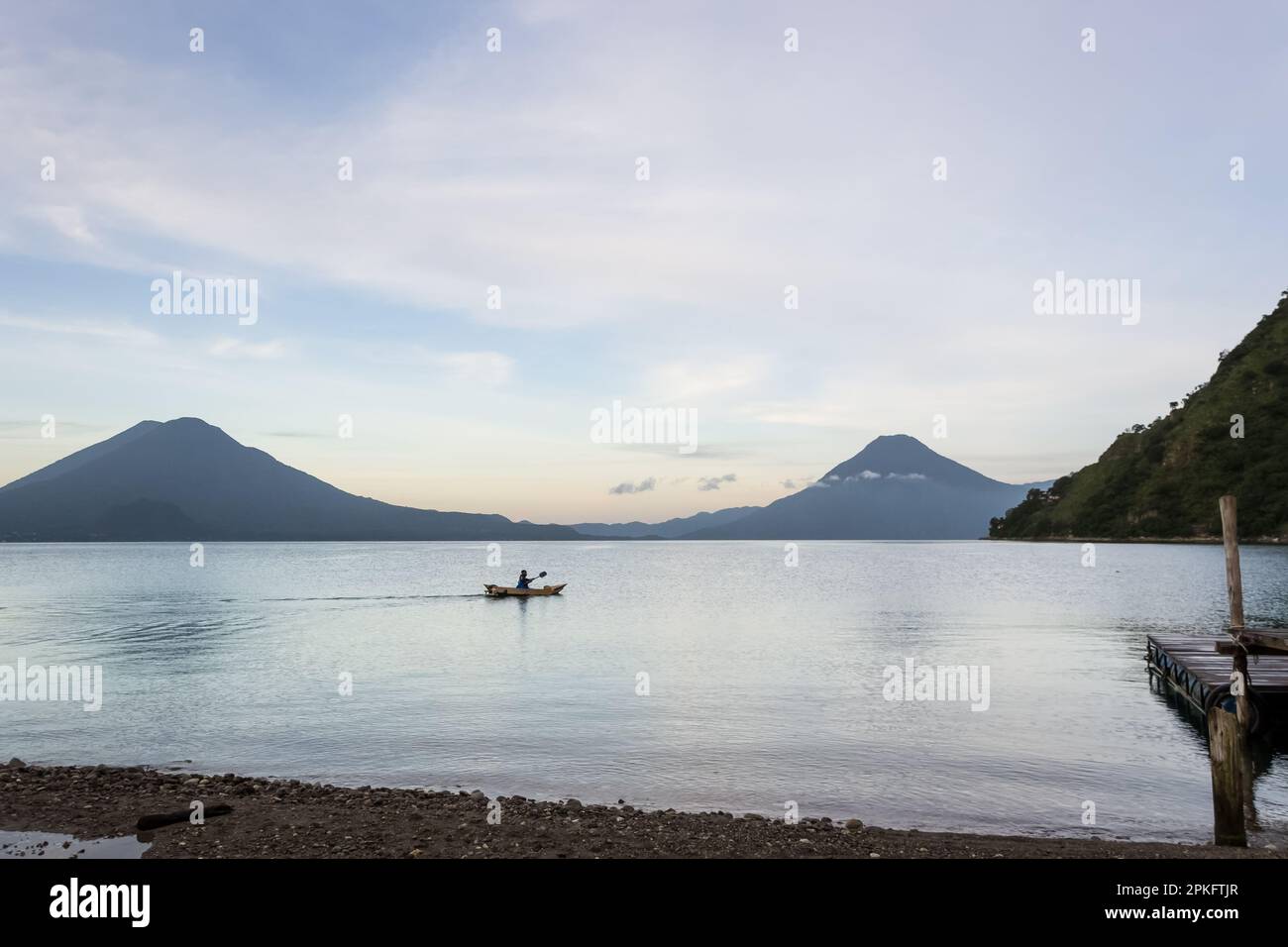 Breathtaking Landscape of Lake Atitlán in the Guatemalan Highlands ...