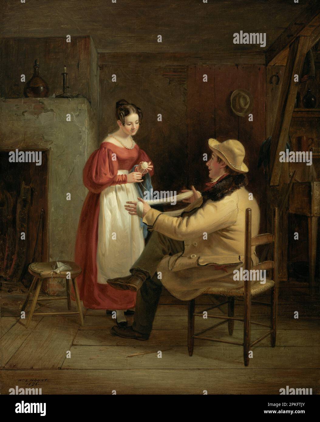 Winding Up 1836 by William Sidney Mount Stock Photo - Alamy